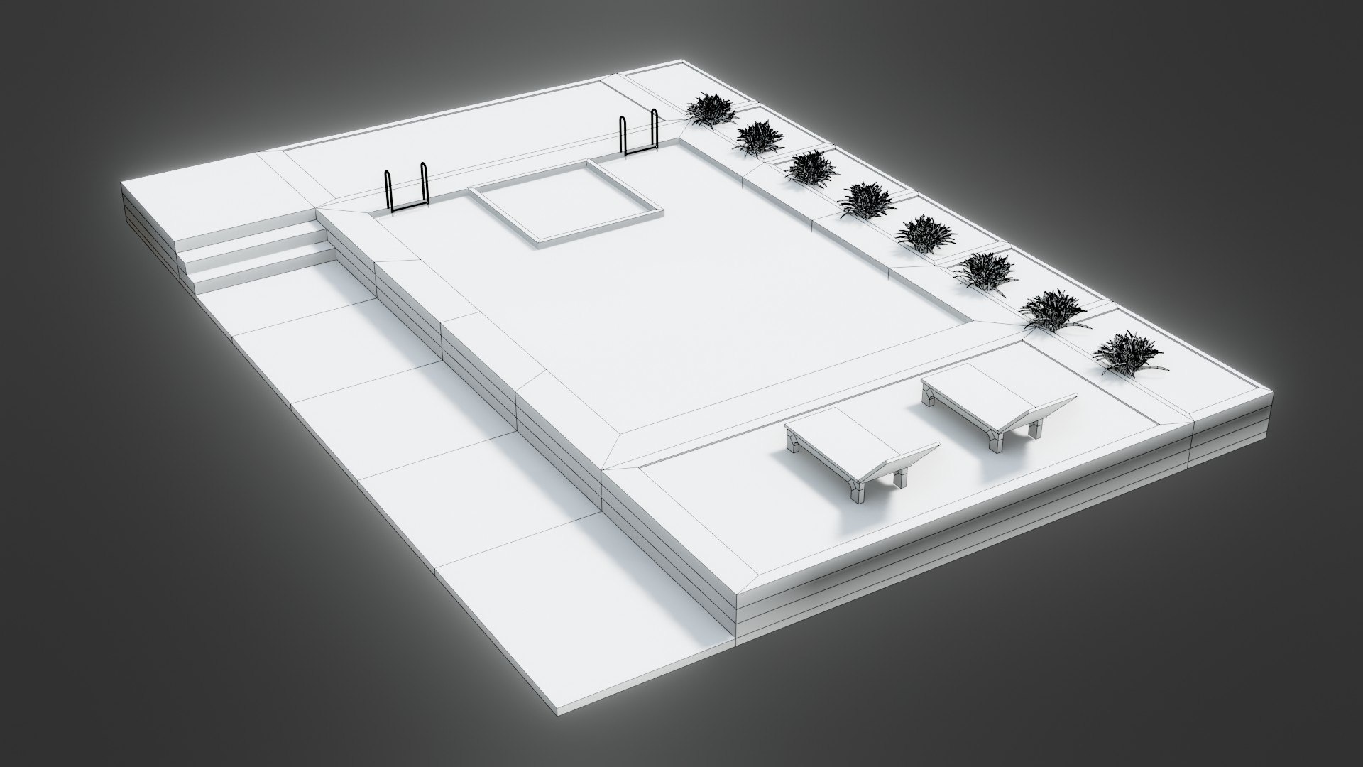 3D Swimming Pool - Low Poly - GameReady model - TurboSquid 1727112