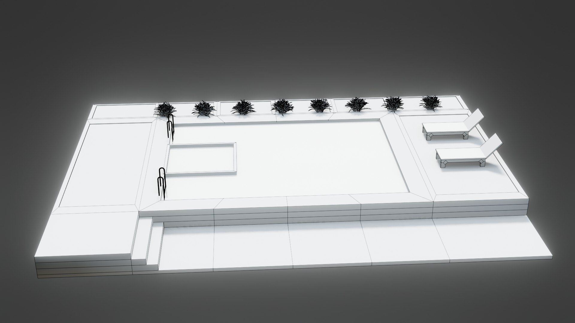 3D Swimming Pool - Low Poly - GameReady model - TurboSquid 1727112