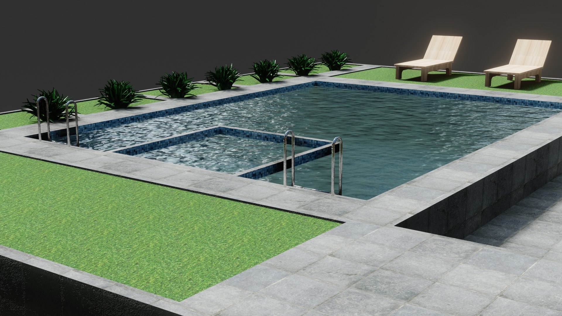 3D Swimming Pool - Low Poly - GameReady model - TurboSquid 1727112