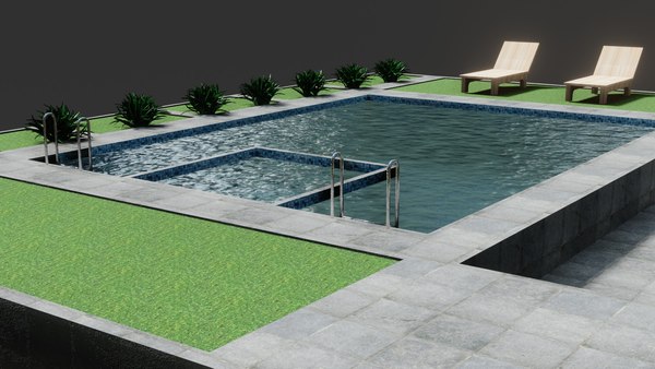 3D Swimming Pool - Low Poly - GameReady model - TurboSquid 1727112