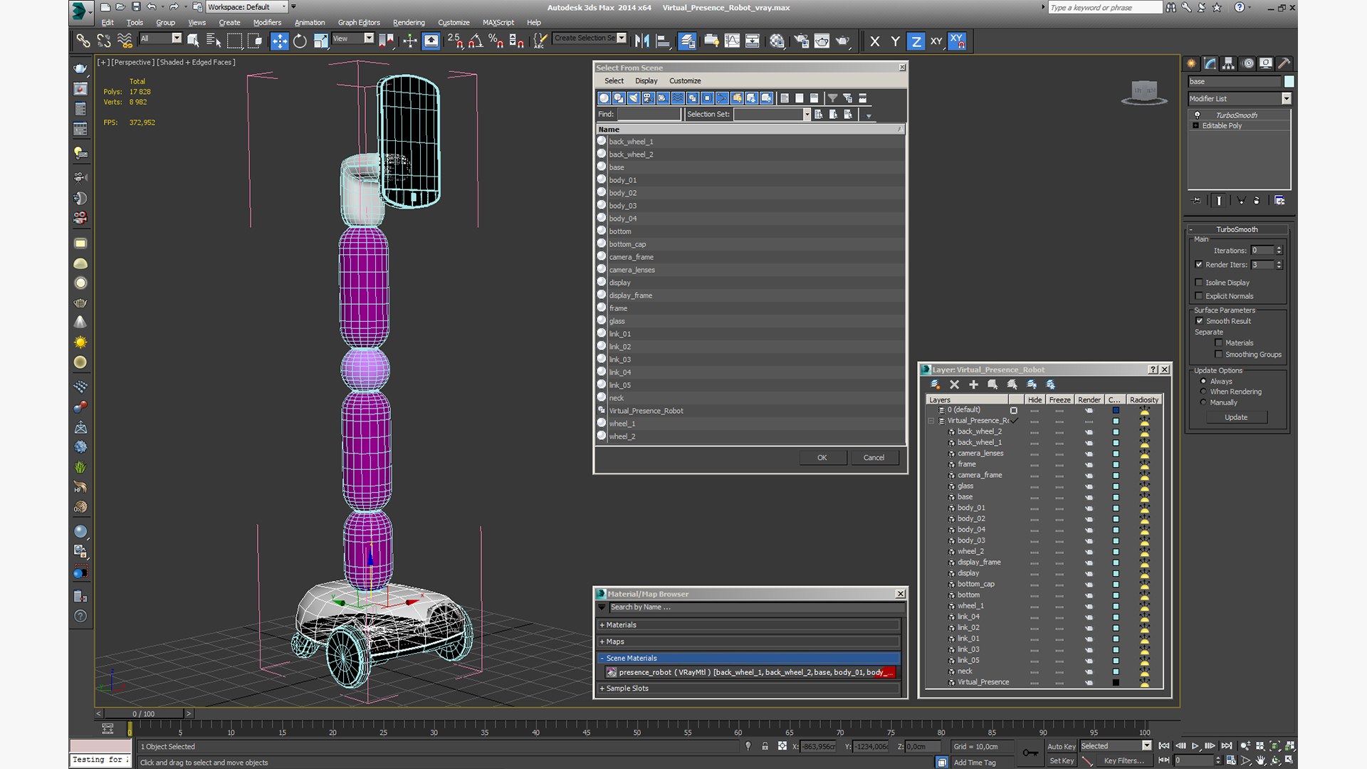 3D virtual presence robot model - TurboSquid 1591539