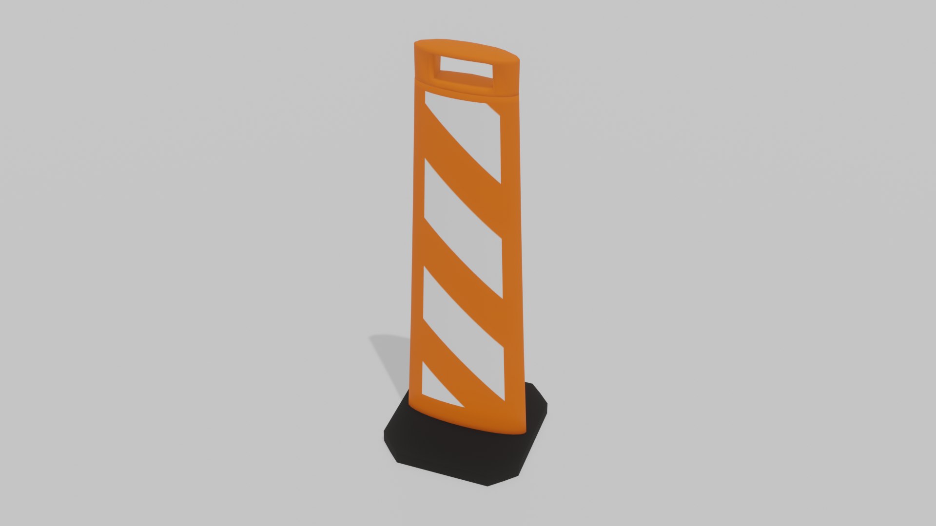 modelo 3d Vertical Traffic Cone Panel - TurboSquid 1921146