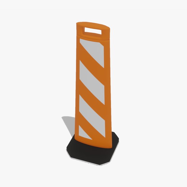 modelo 3d Vertical Traffic Cone Panel - TurboSquid 1921146