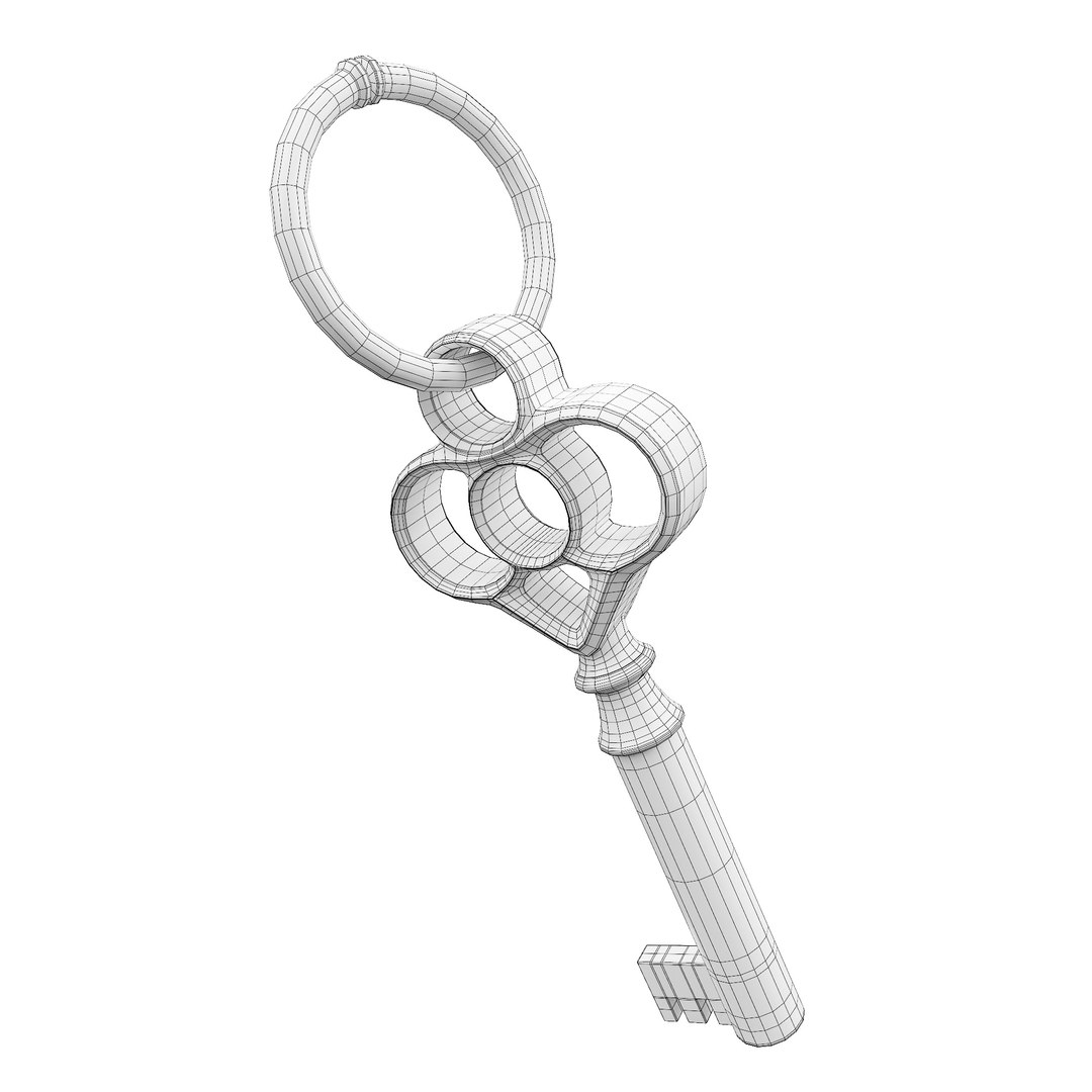3D Key Antique Old Model - TurboSquid 1977286