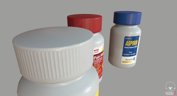 3D model aspirin box - TurboSquid 1390415