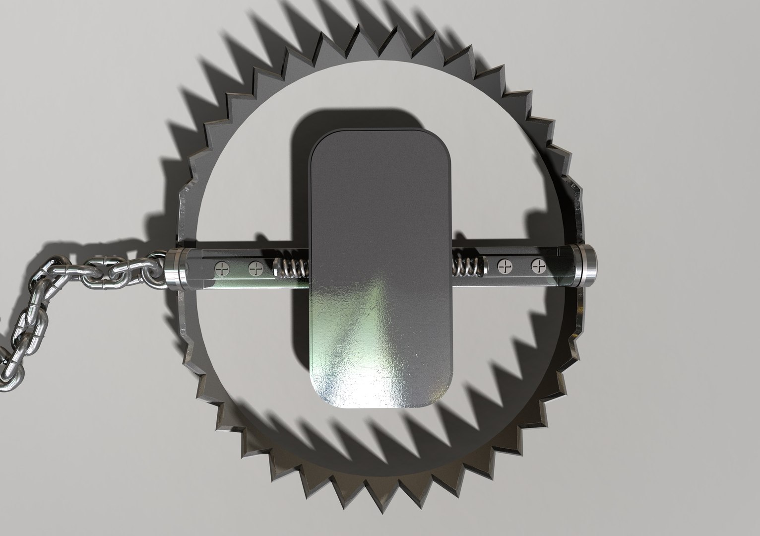metal animal trap 3d c4d