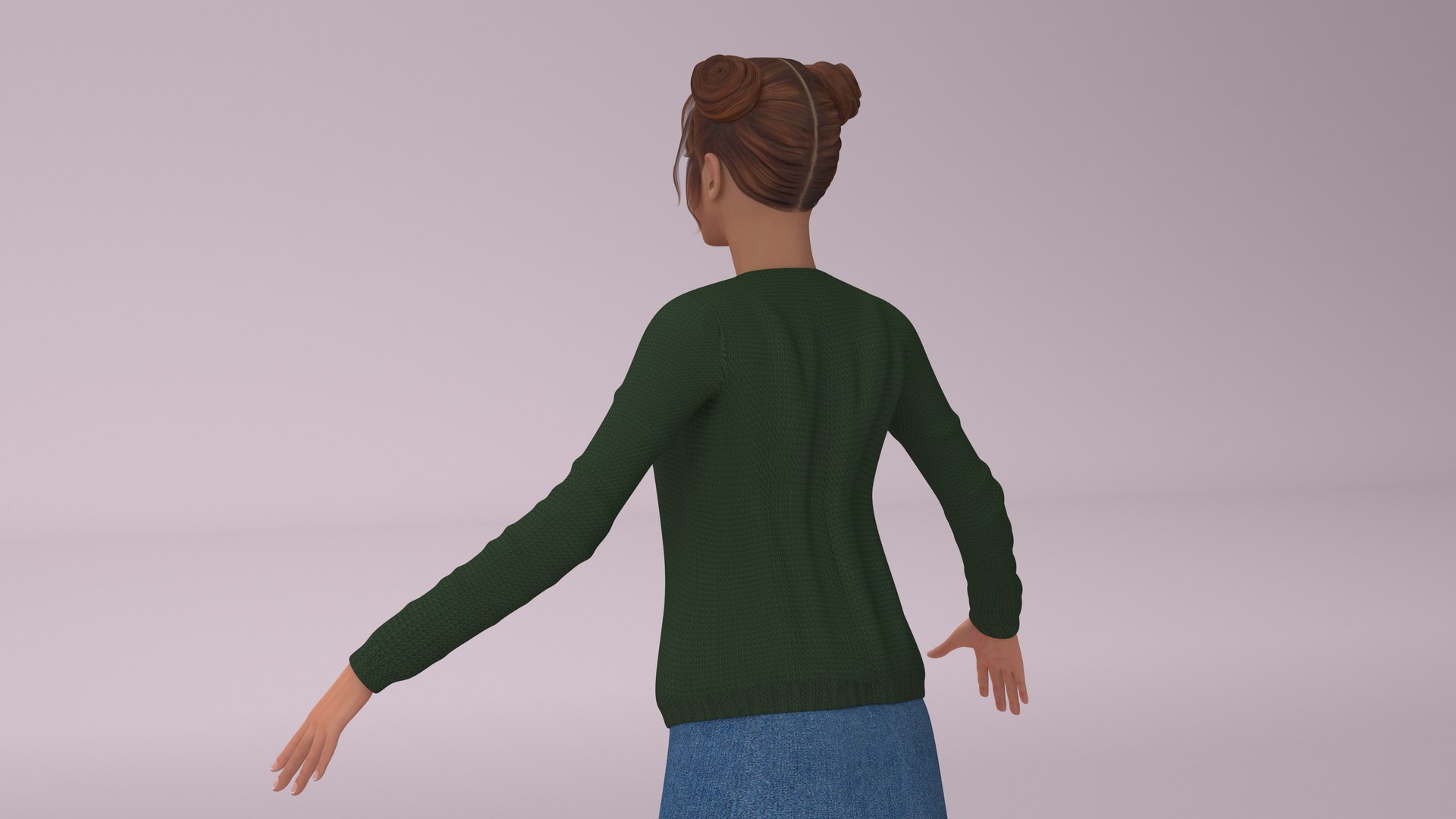 3D Caucasian Woman T-pose With Handbag Model - TurboSquid 2210032
