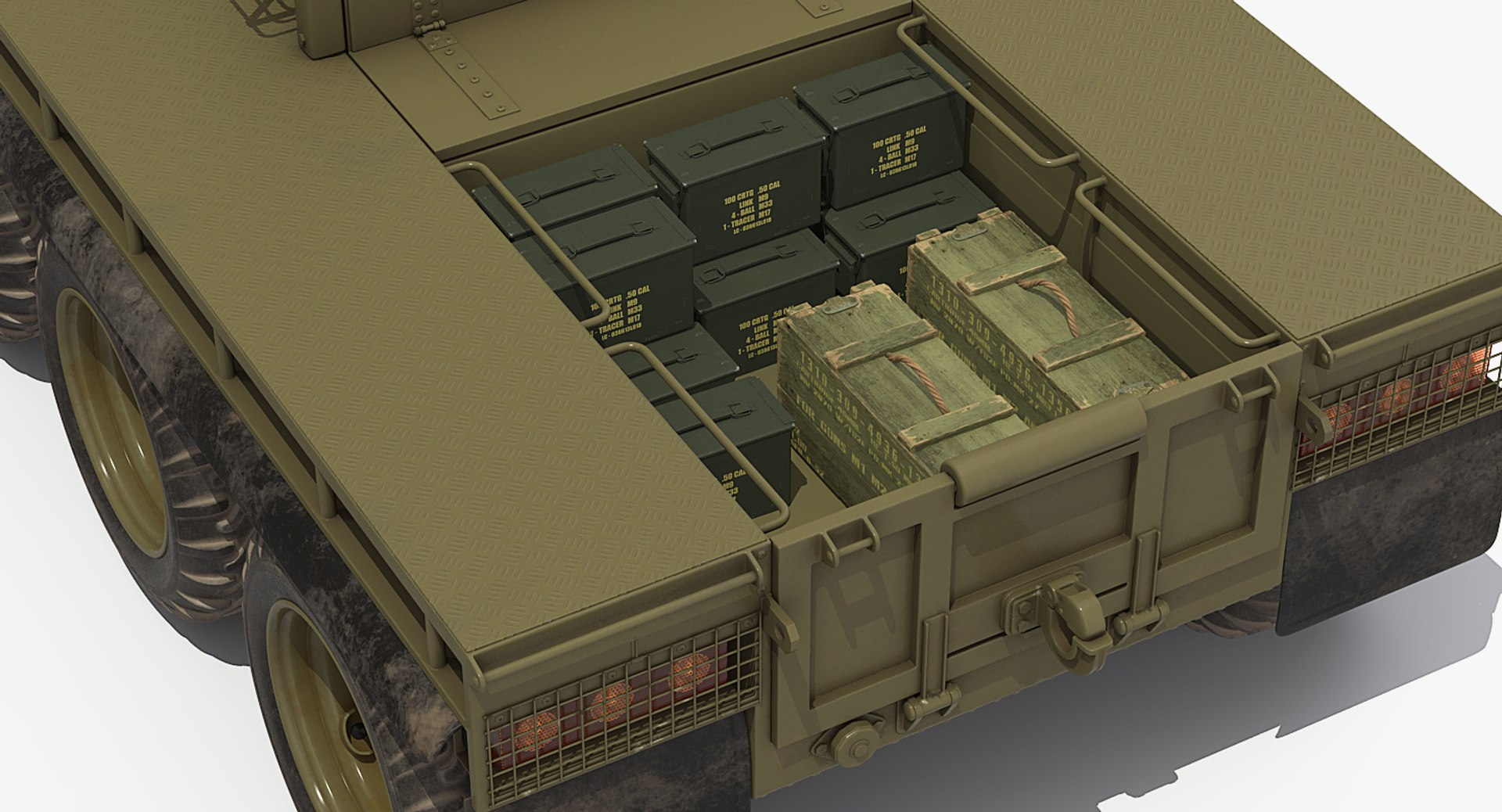 3D army atmp 6x6 machine gun - TurboSquid 1301012