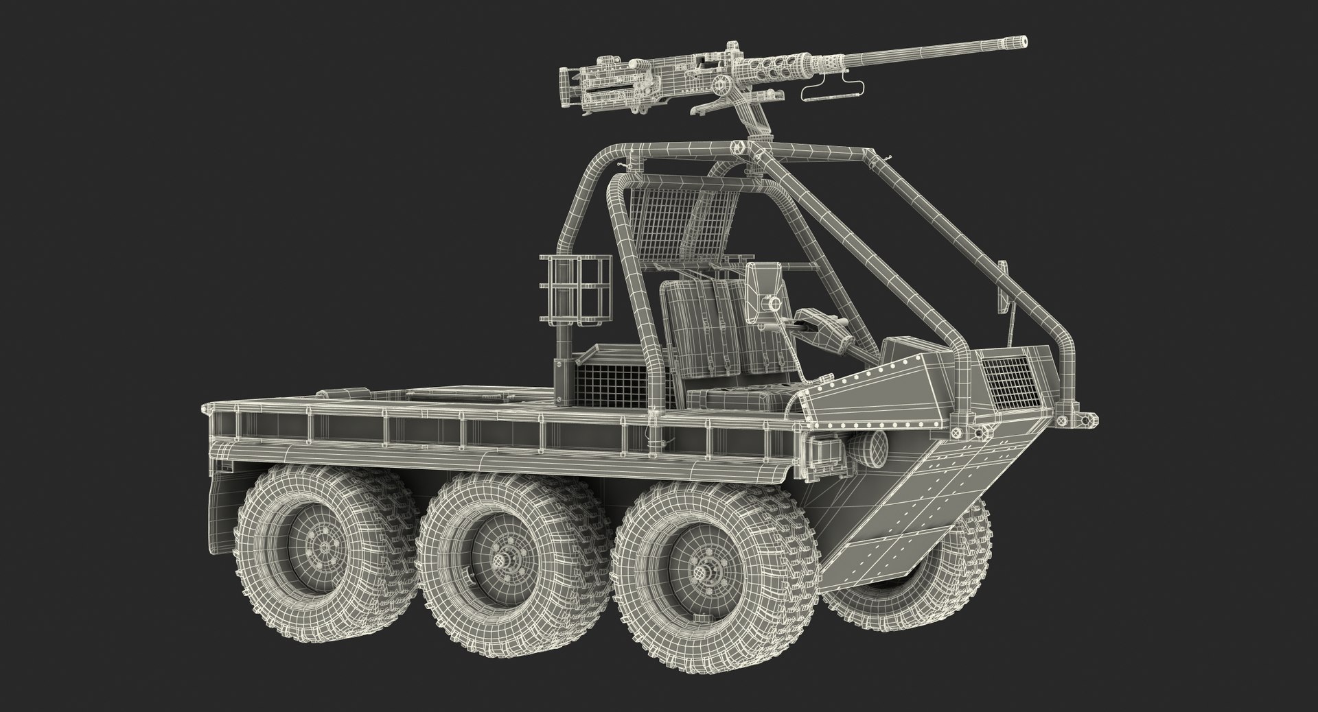 3D army atmp 6x6 machine gun - TurboSquid 1301012