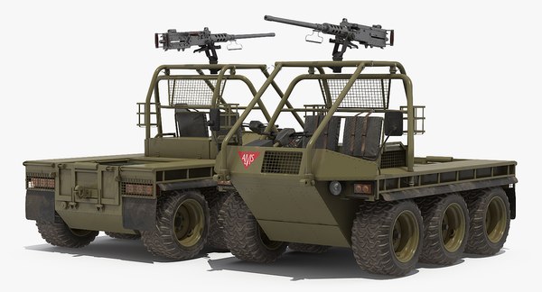 3D army atmp 6x6 machine gun - TurboSquid 1301012