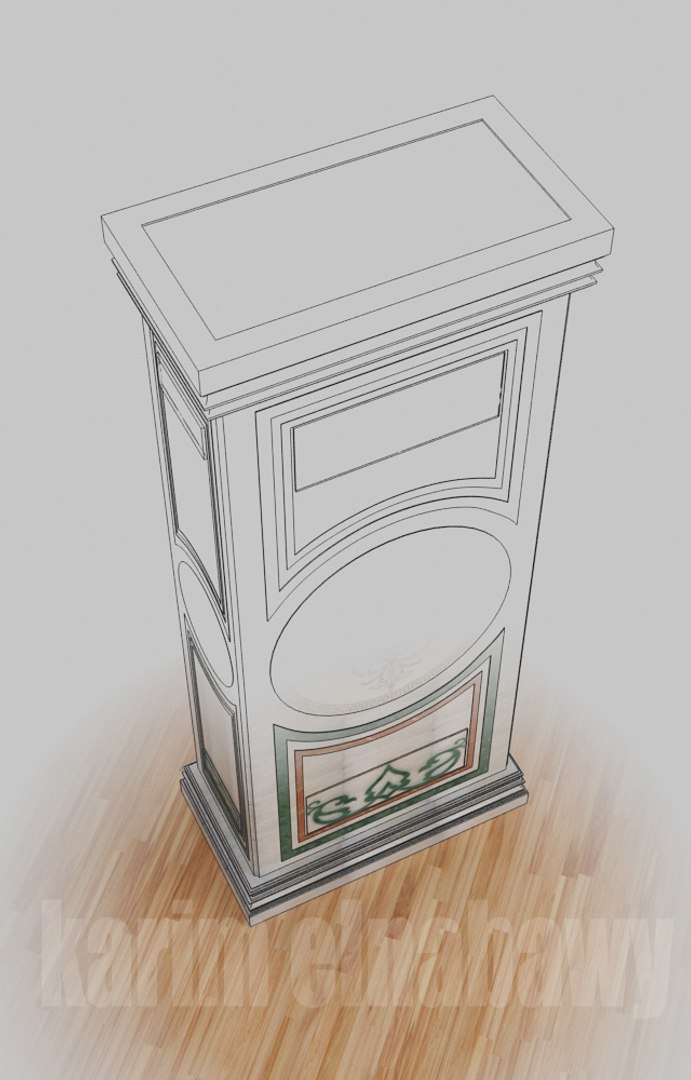 Marble Column Design Dxf