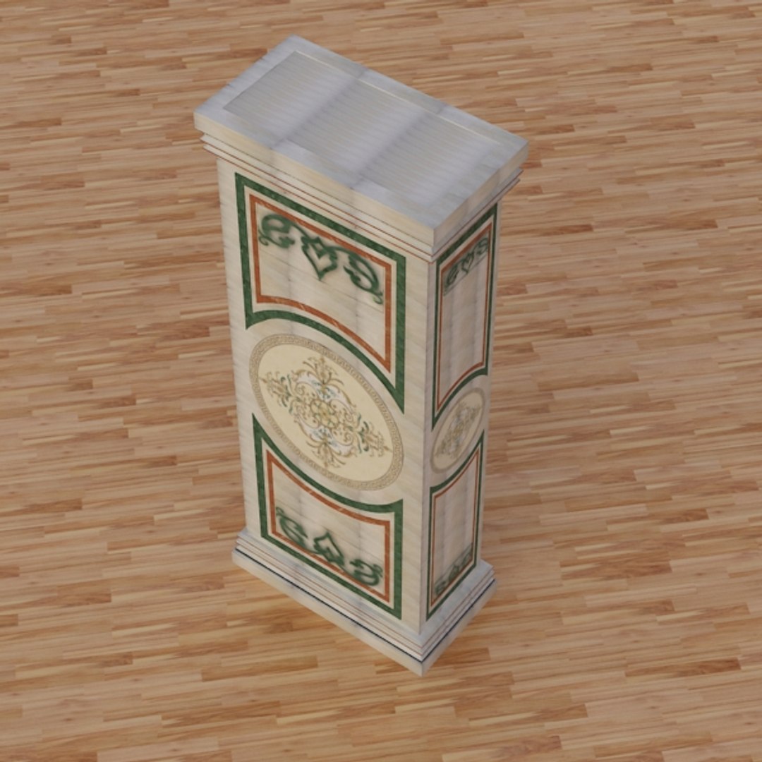 Marble Column Design Dxf