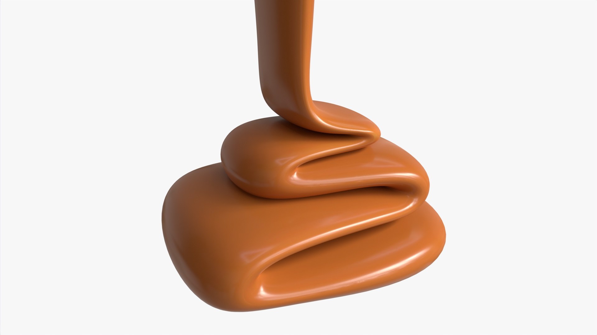 3D Model Melted Creme Caramel 03 - TurboSquid 2029996