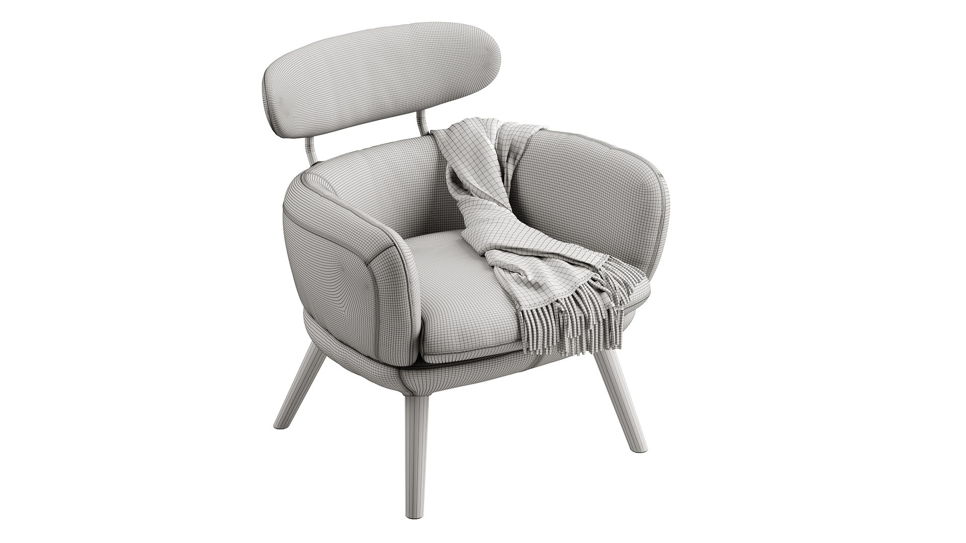 Sinclair Arm Chair 3D Model - TurboSquid 2278955