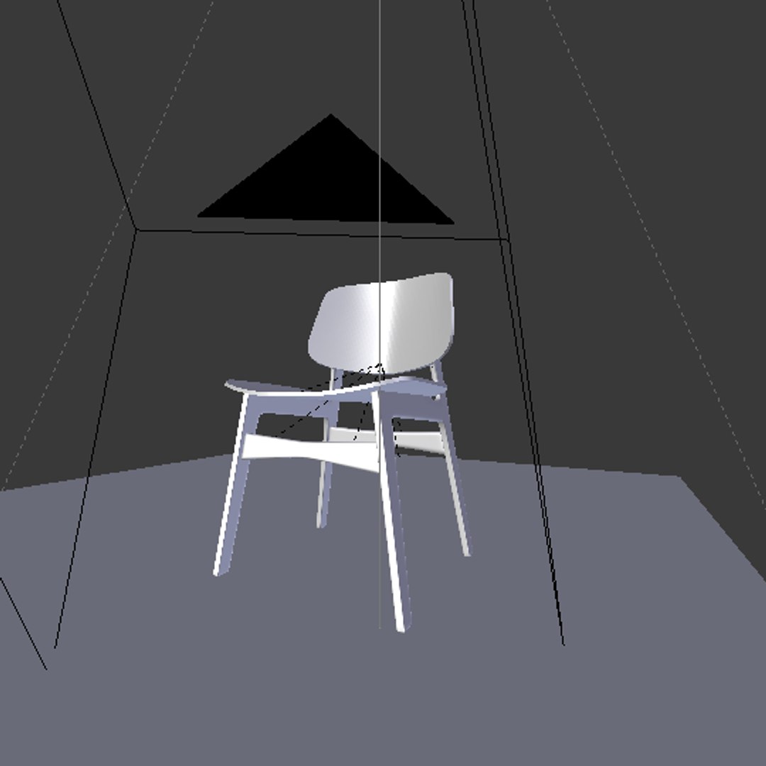 3D Simple Wooden Chair Model - TurboSquid 1556317