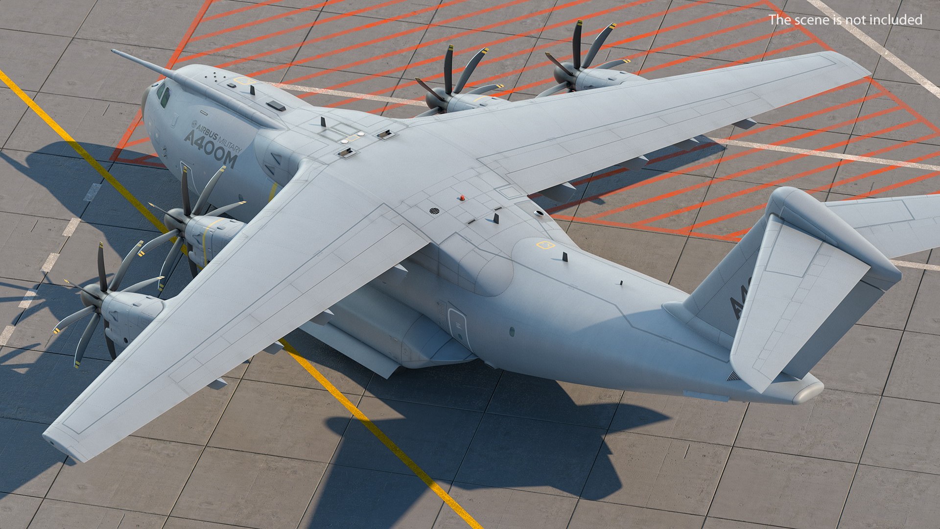 Airbus a400m atlas military transport model - TurboSquid 1550640