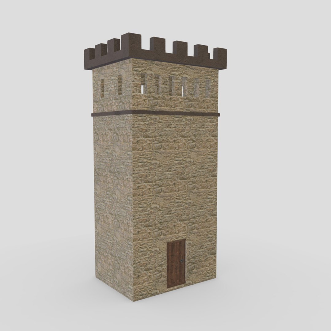 Medieval Castle Module 07 Low Poly PBR Realistic 3D Model - TurboSquid ...