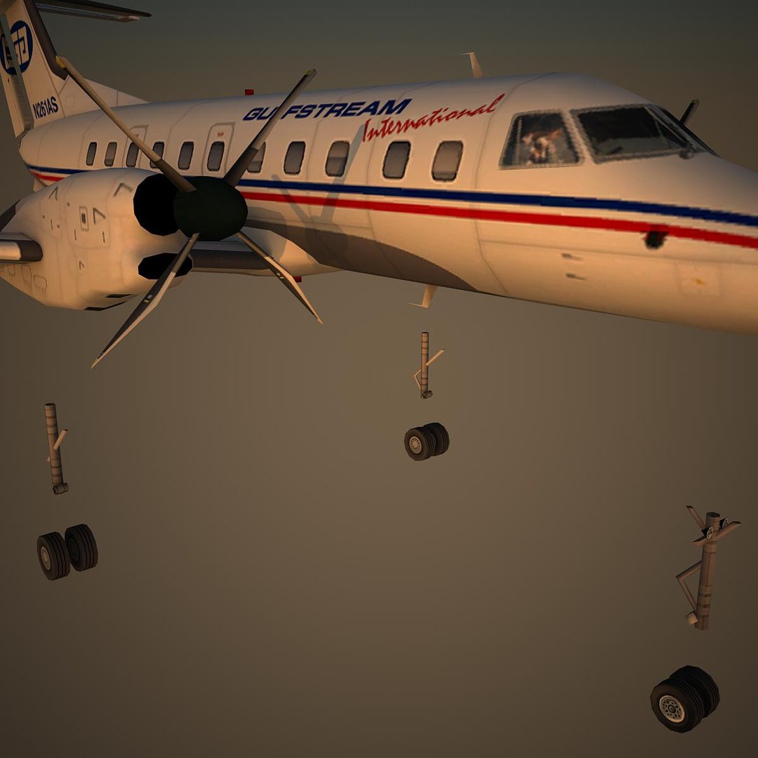3d Embraer Emb 120 Gft Model
