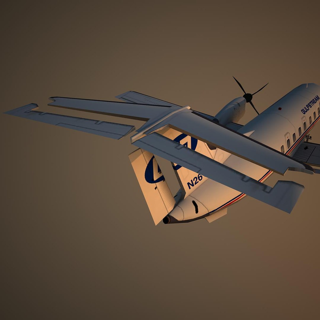 3d Embraer Emb 120 Gft Model