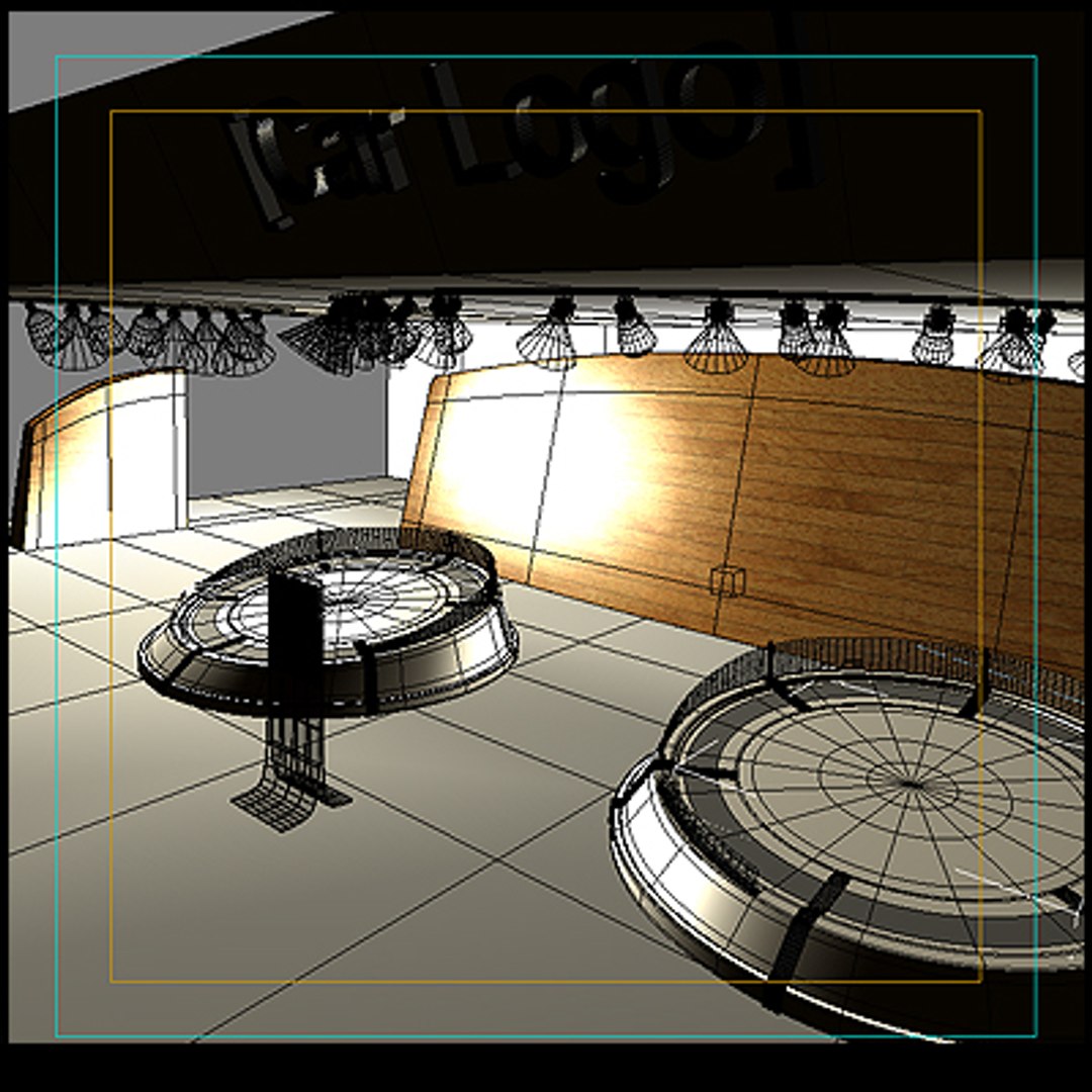3d Exhibition Car Platform Model