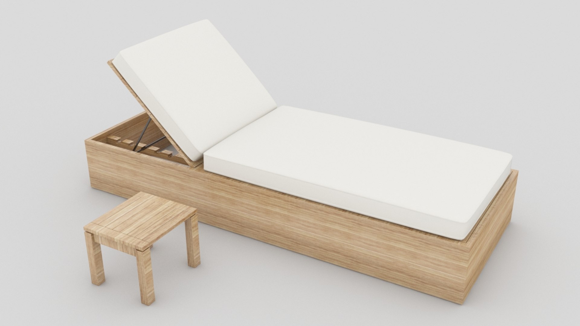 Lounge Chair Pool Model - TurboSquid 1374533