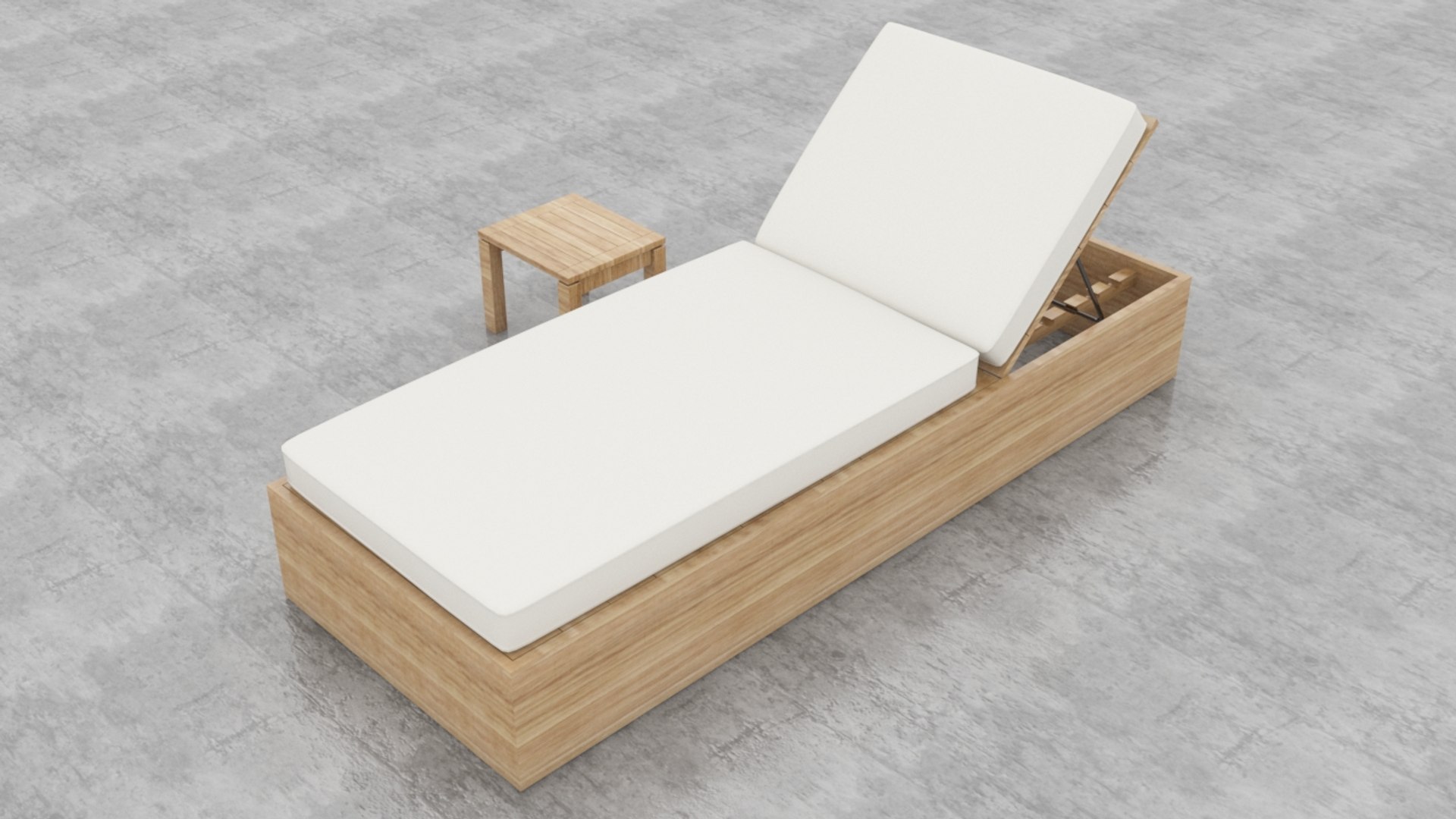 Lounge Chair Pool Model - TurboSquid 1374533
