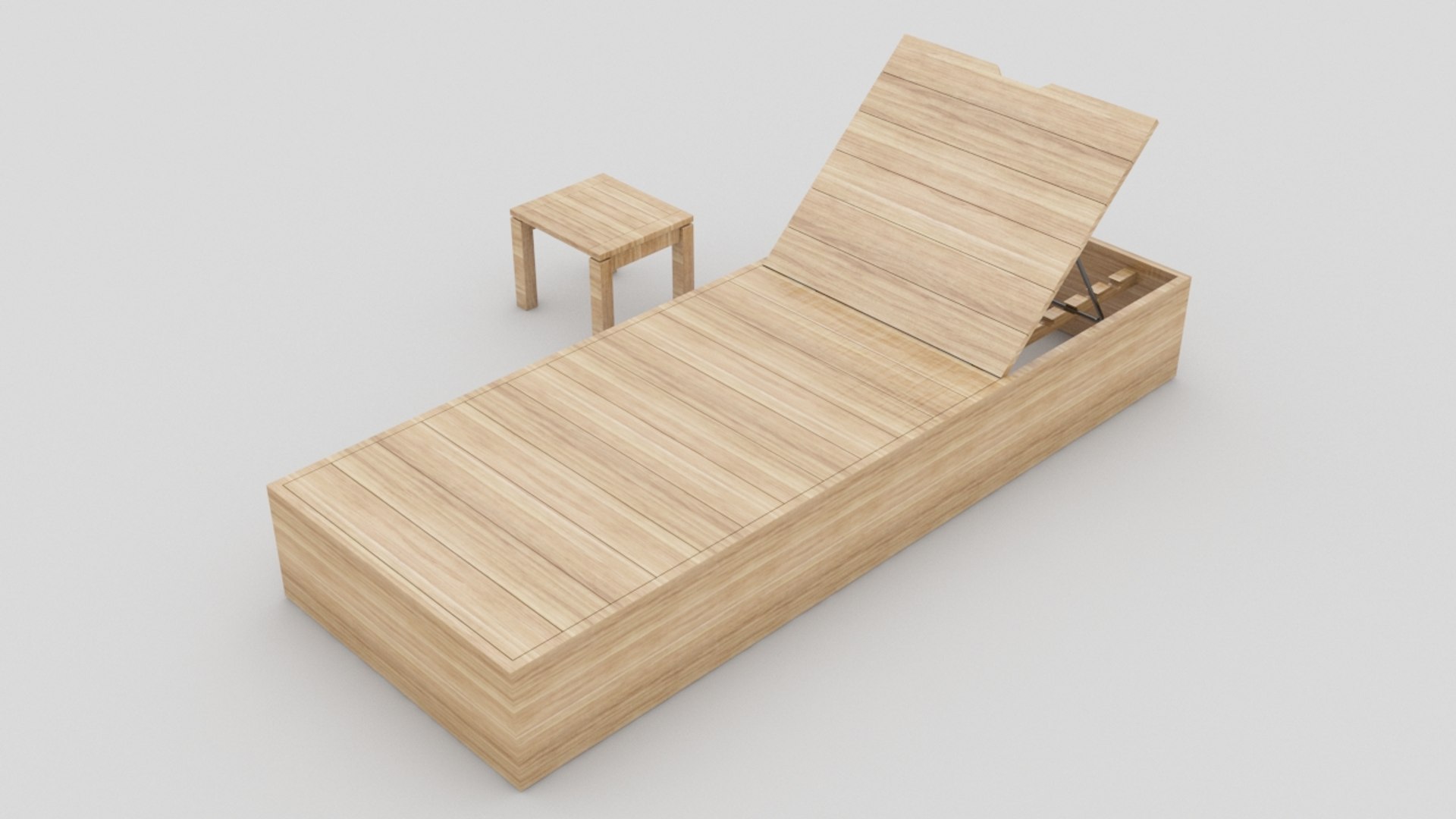 Lounge Chair Pool Model - TurboSquid 1374533