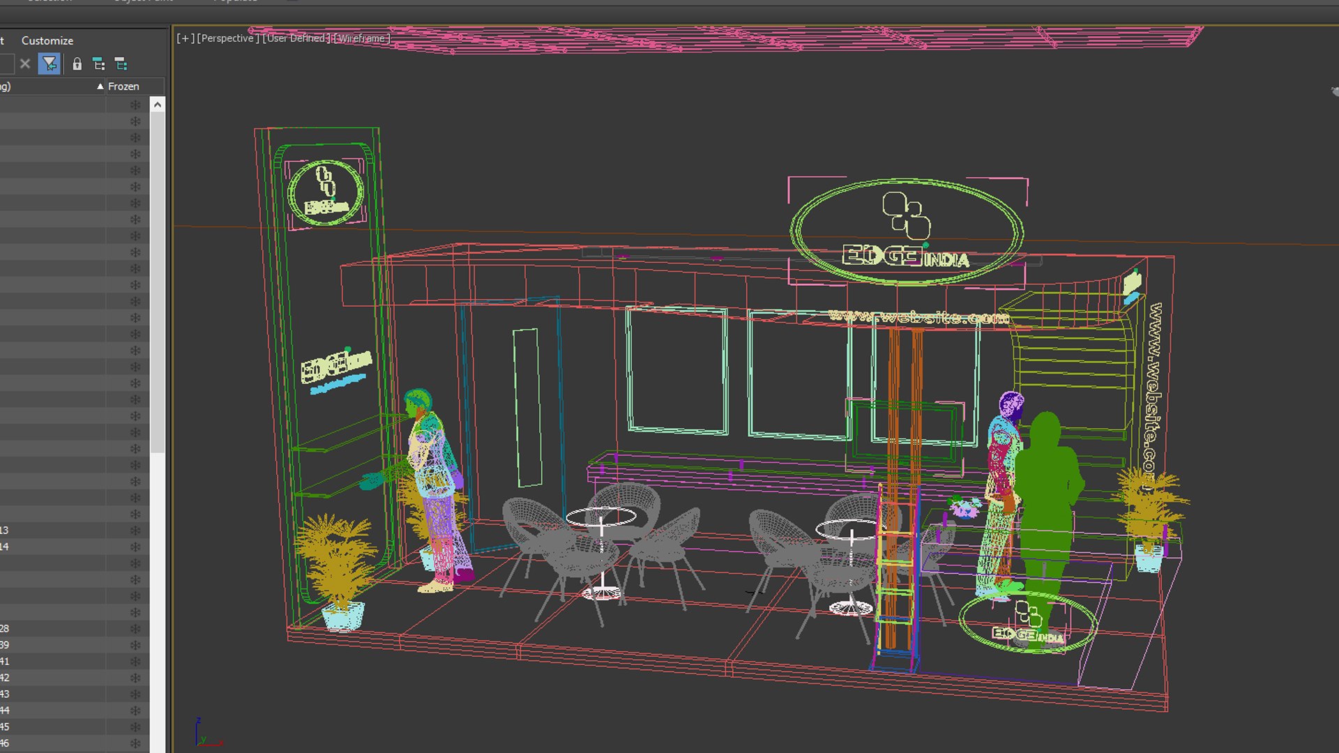 2 Side Open Stand 3D Model - TurboSquid 1996124