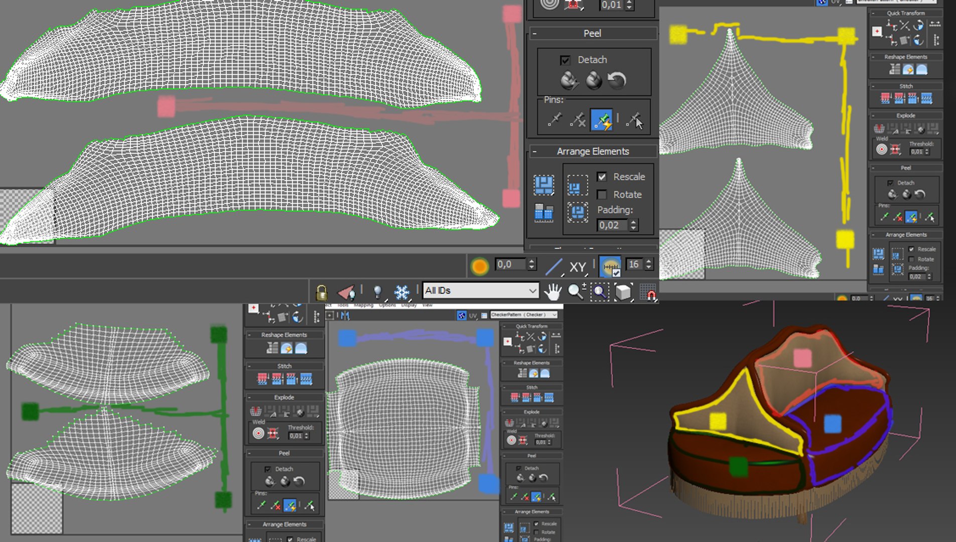 Waiting bench leather 3D - TurboSquid 1313865