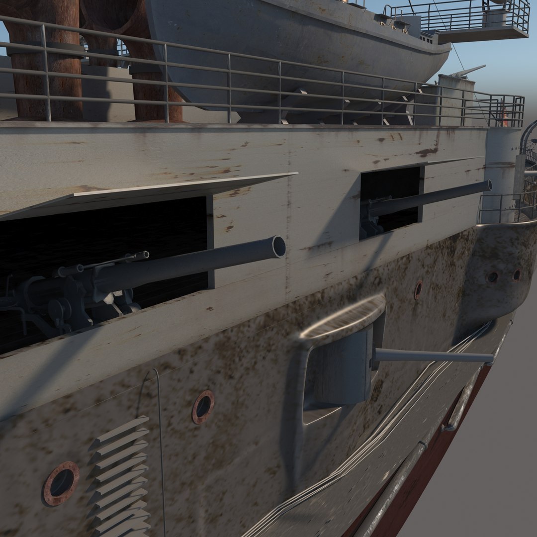 Battleship Hms Ocean 3D - TurboSquid 1408779