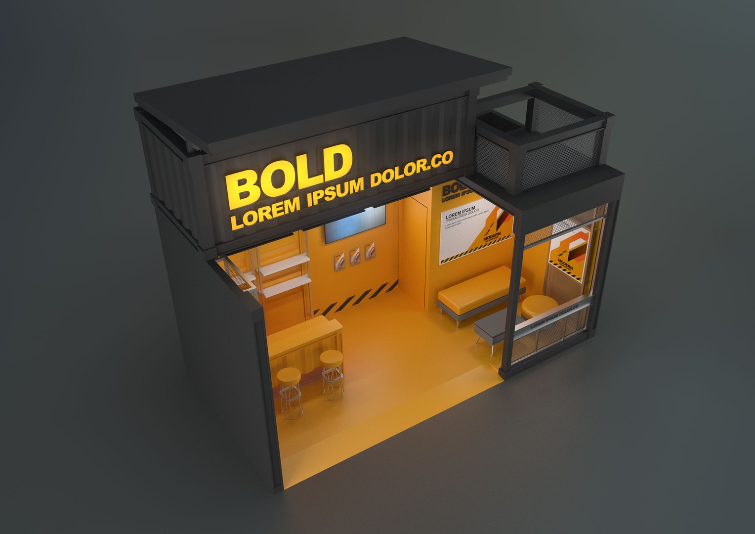 3D 18 Sqm Model - TurboSquid 1630249