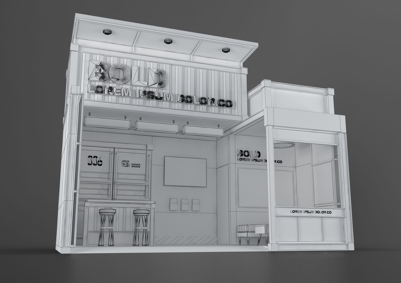 3D 18 Sqm Model - TurboSquid 1630249