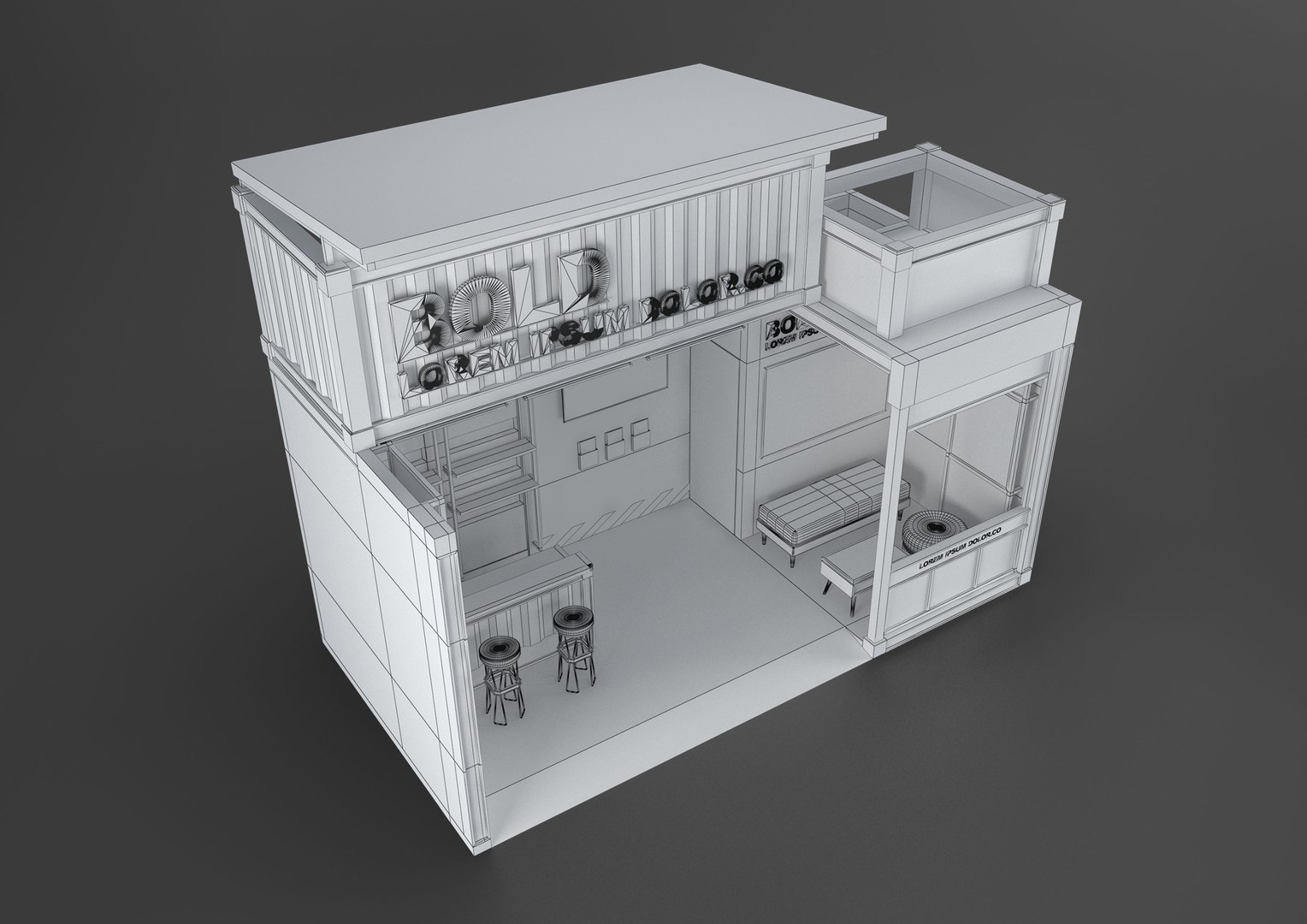 3D 18 Sqm Model - TurboSquid 1630249