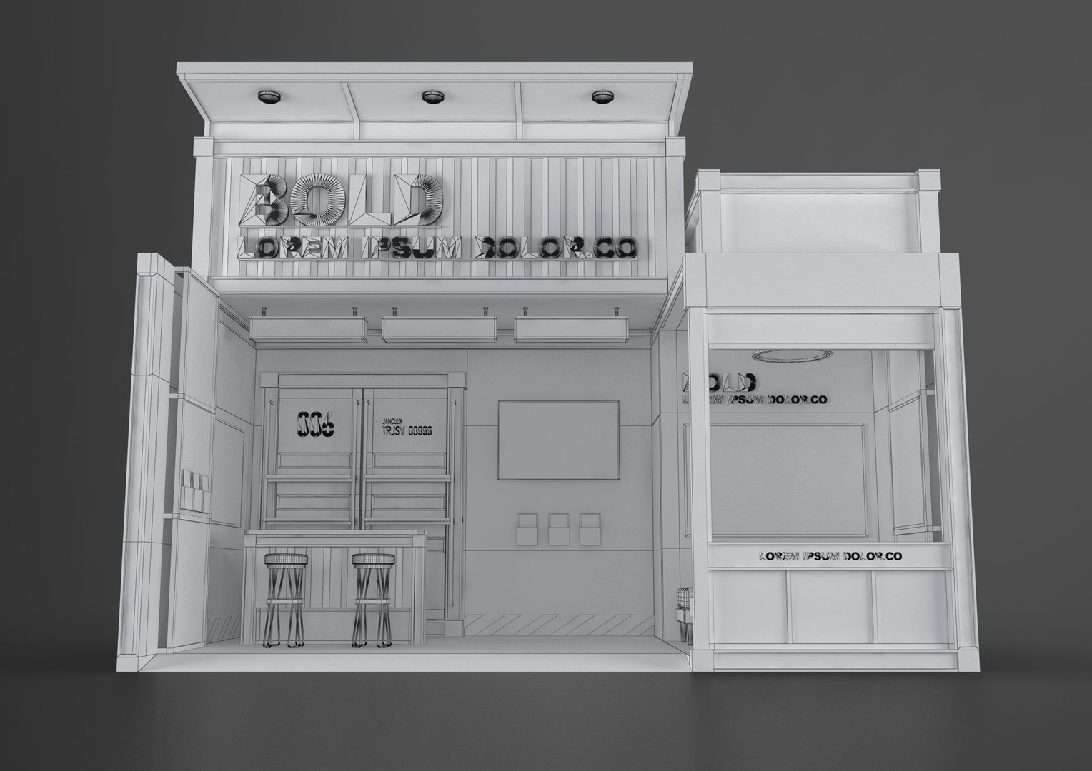 3D 18 Sqm Model - TurboSquid 1630249