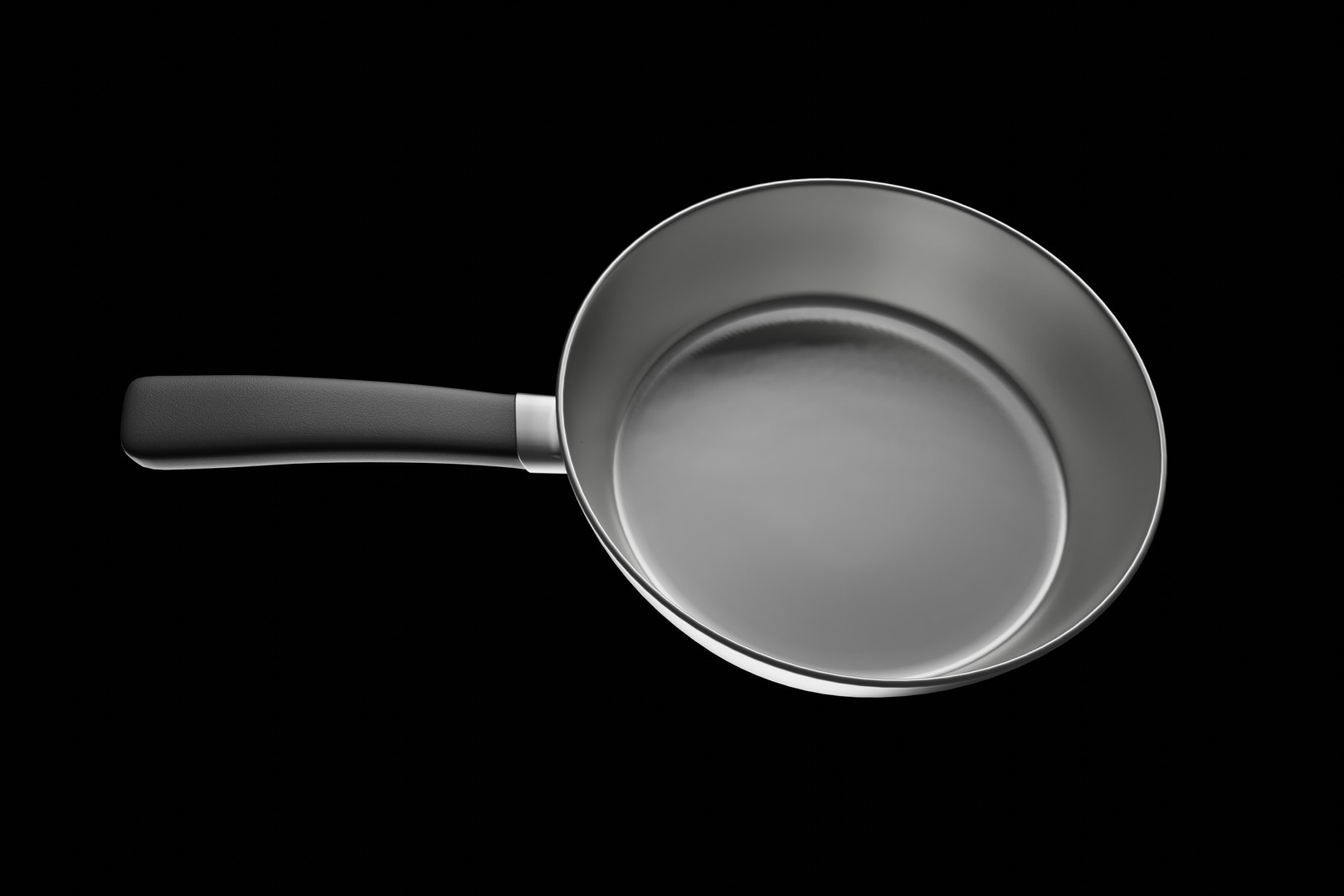 Frying pan with plastic handle 3D model - TurboSquid 2151451