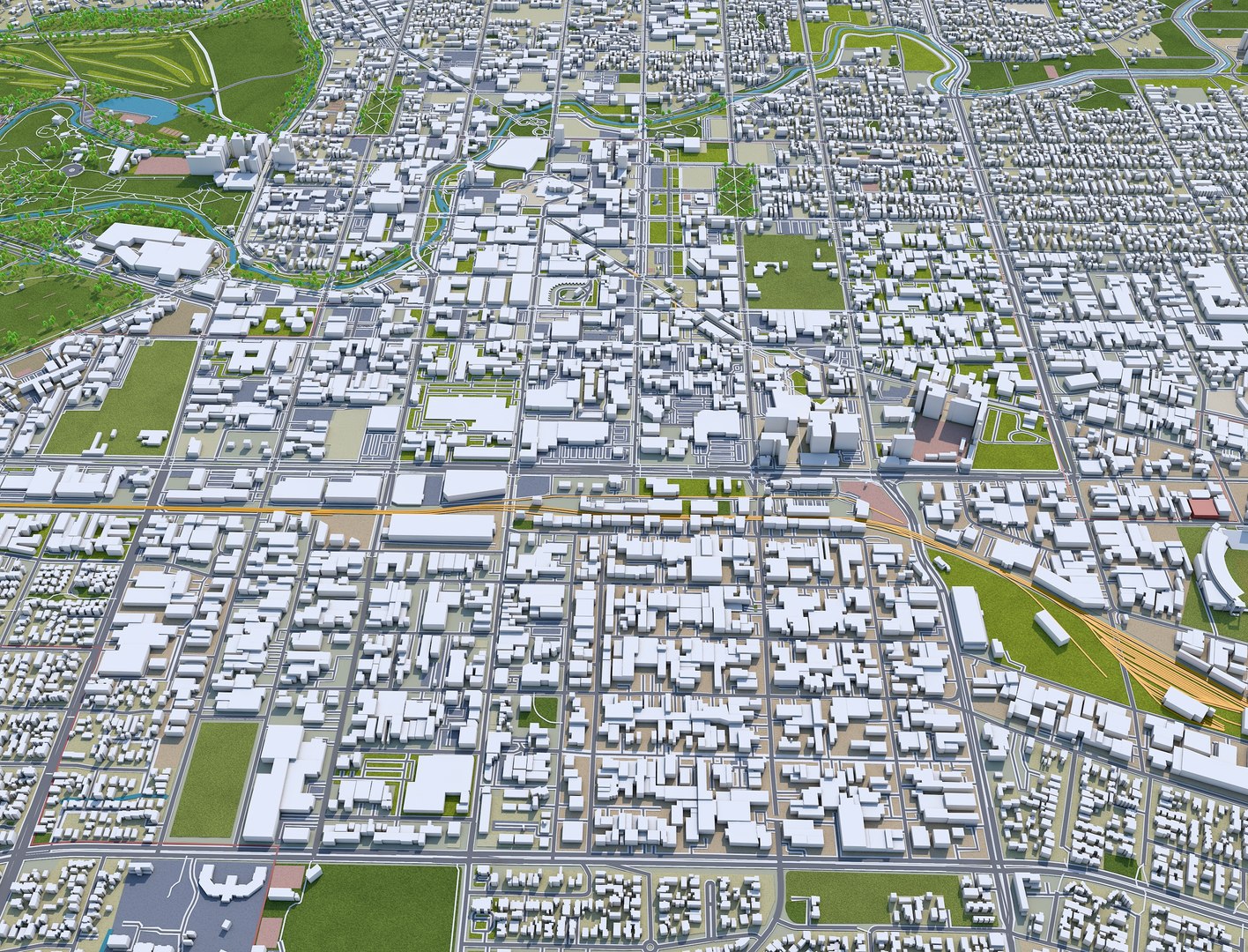 City area building model - TurboSquid 1546910