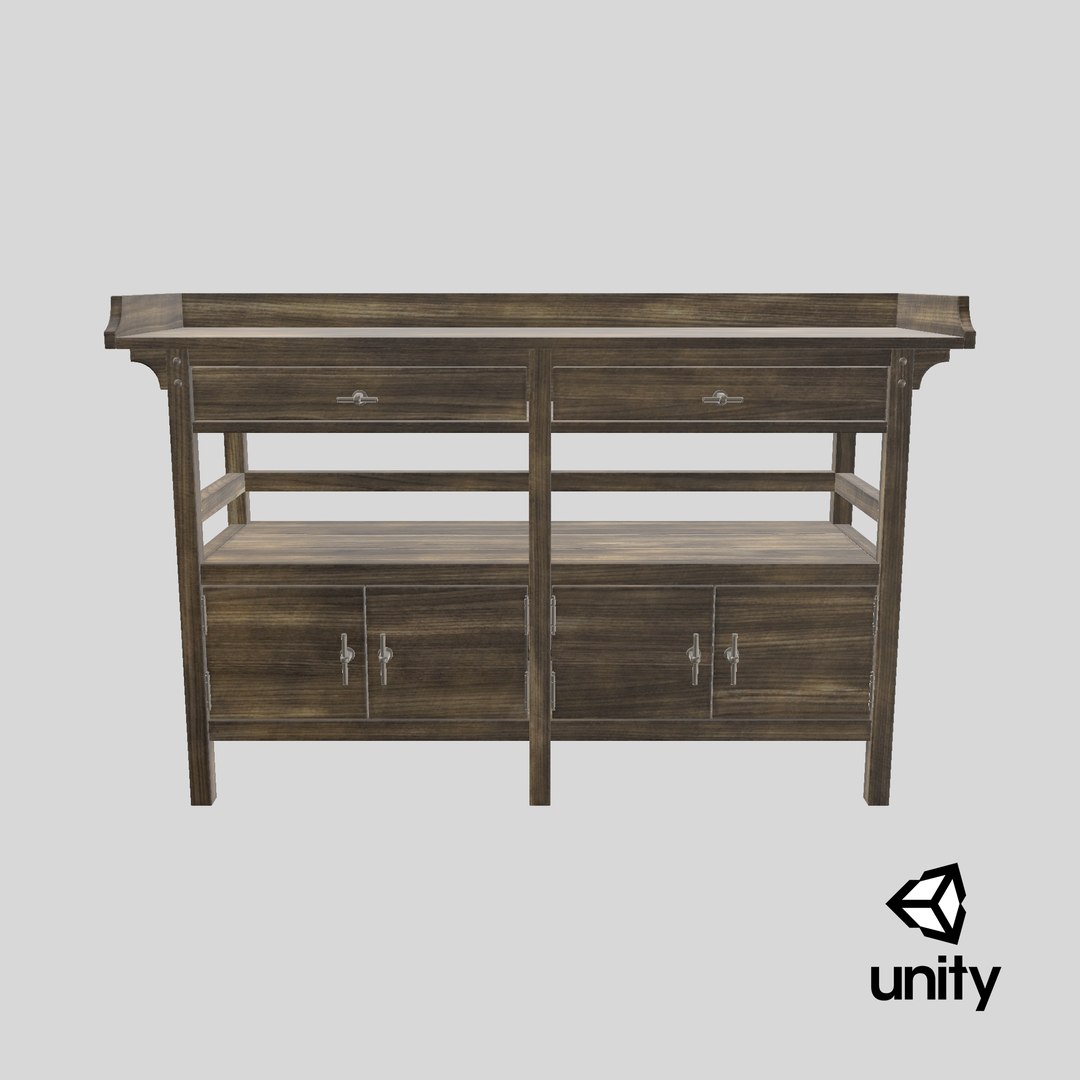 3D Transitional-sideboard - TurboSquid 1262293