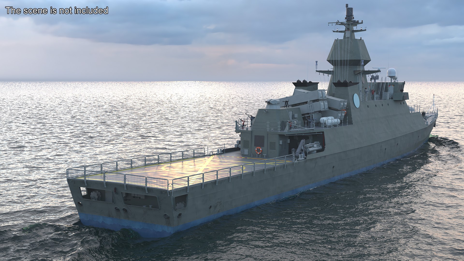 Modern Armed Warship Naval Rigged 3D Model - TurboSquid 2325533