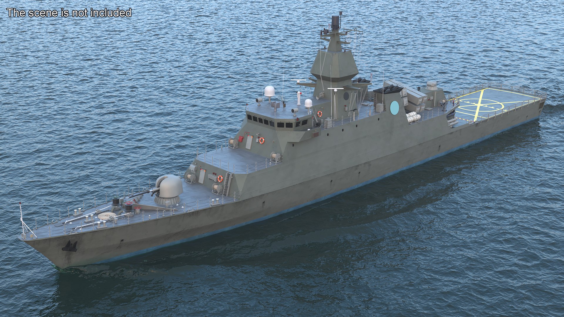 Modern Armed Warship Naval Rigged 3D Model - TurboSquid 2325533
