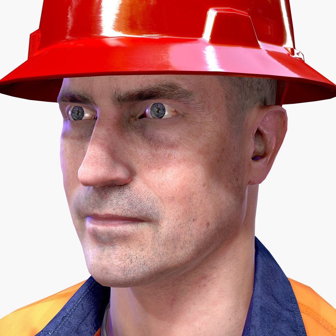 3D Model Workman Mining Safety Glen UNREAL UE4 - TurboSquid 1736191