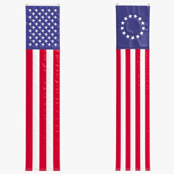 modelo 3d Conjunto desplegable de bandera americana - TurboSquid 2132095