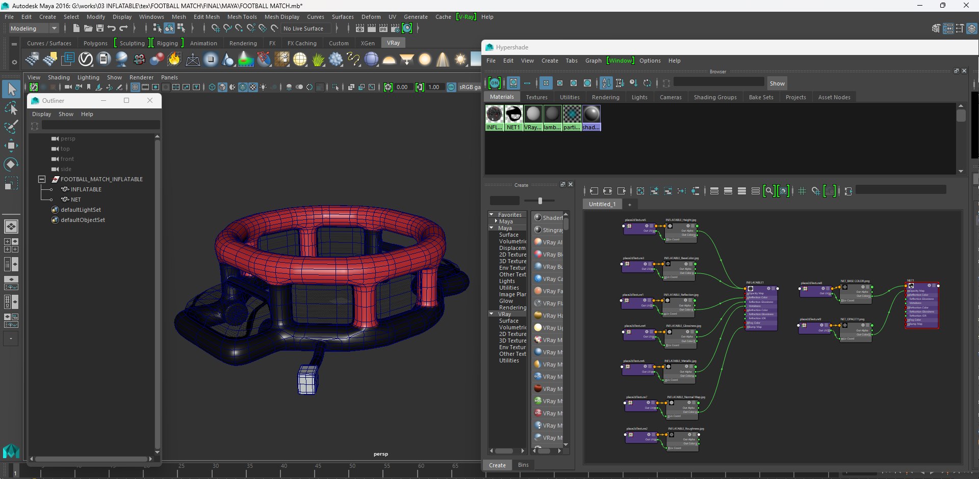 Inflatable Football 3D Model 3D Model - TurboSquid 2513817
