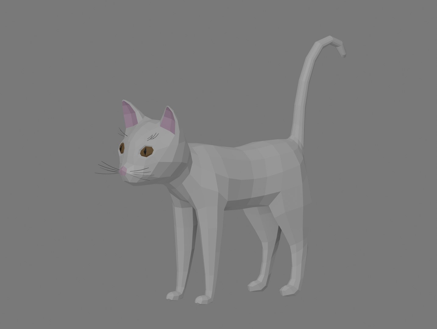 Low Poly Cat 3D - TurboSquid 2132260