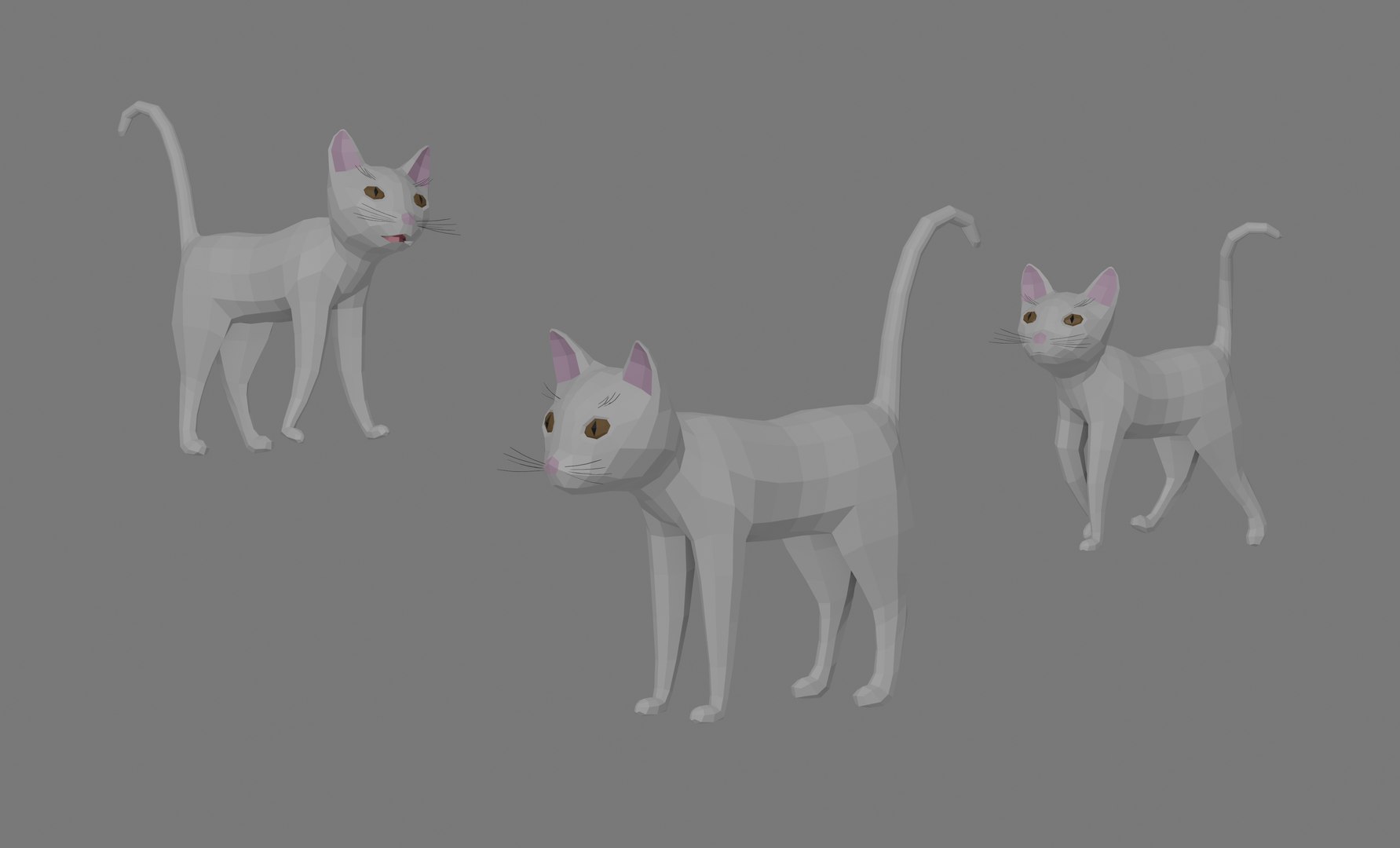 Low Poly Cat 3D - TurboSquid 2132260