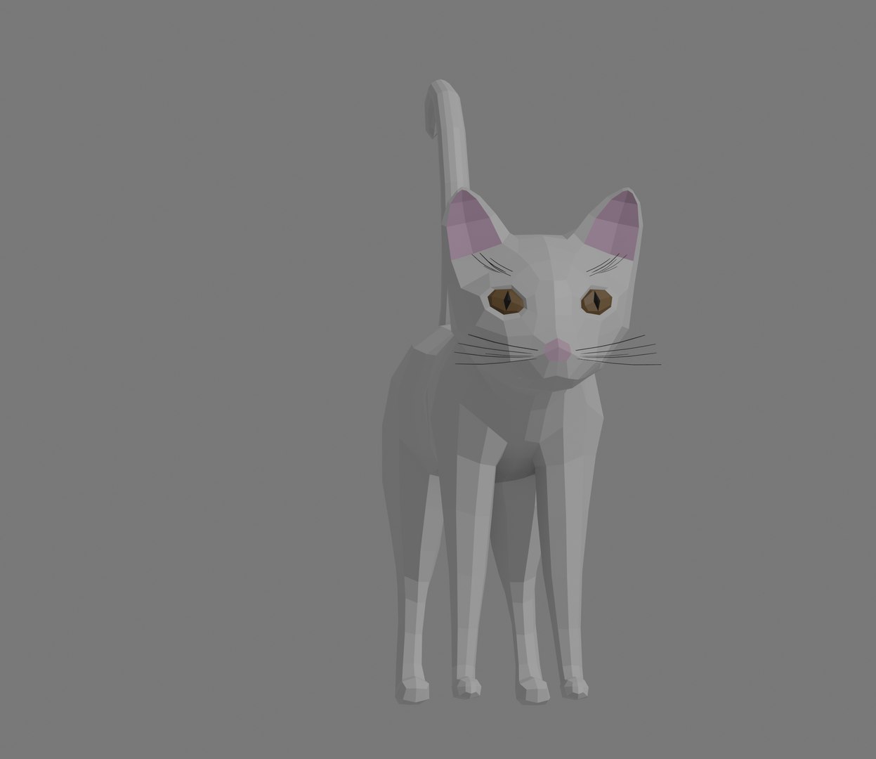 Low Poly Cat 3D - TurboSquid 2132260