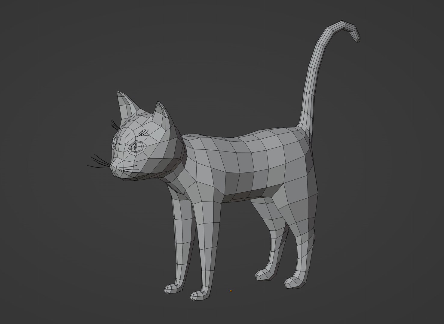 Low Poly Cat 3D - TurboSquid 2132260
