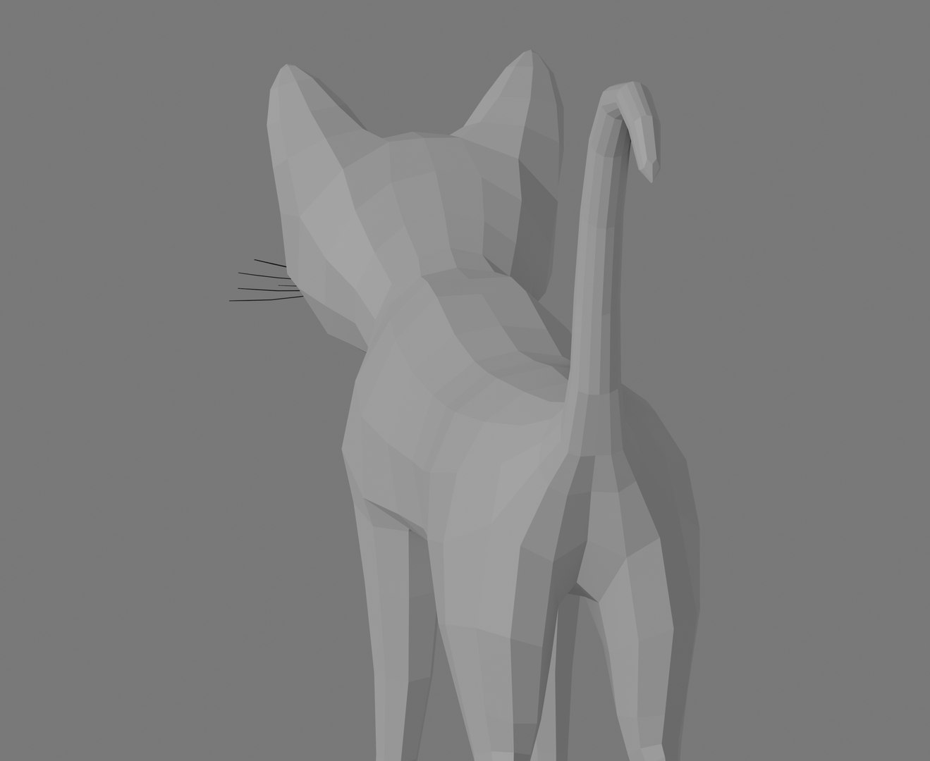 Low Poly Cat 3D - TurboSquid 2132260