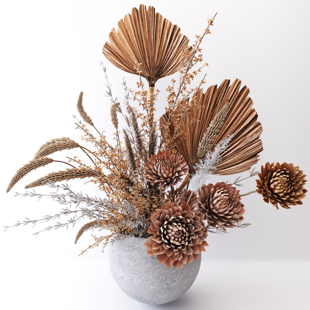Dried Flower 3D Model - TurboSquid 1567855