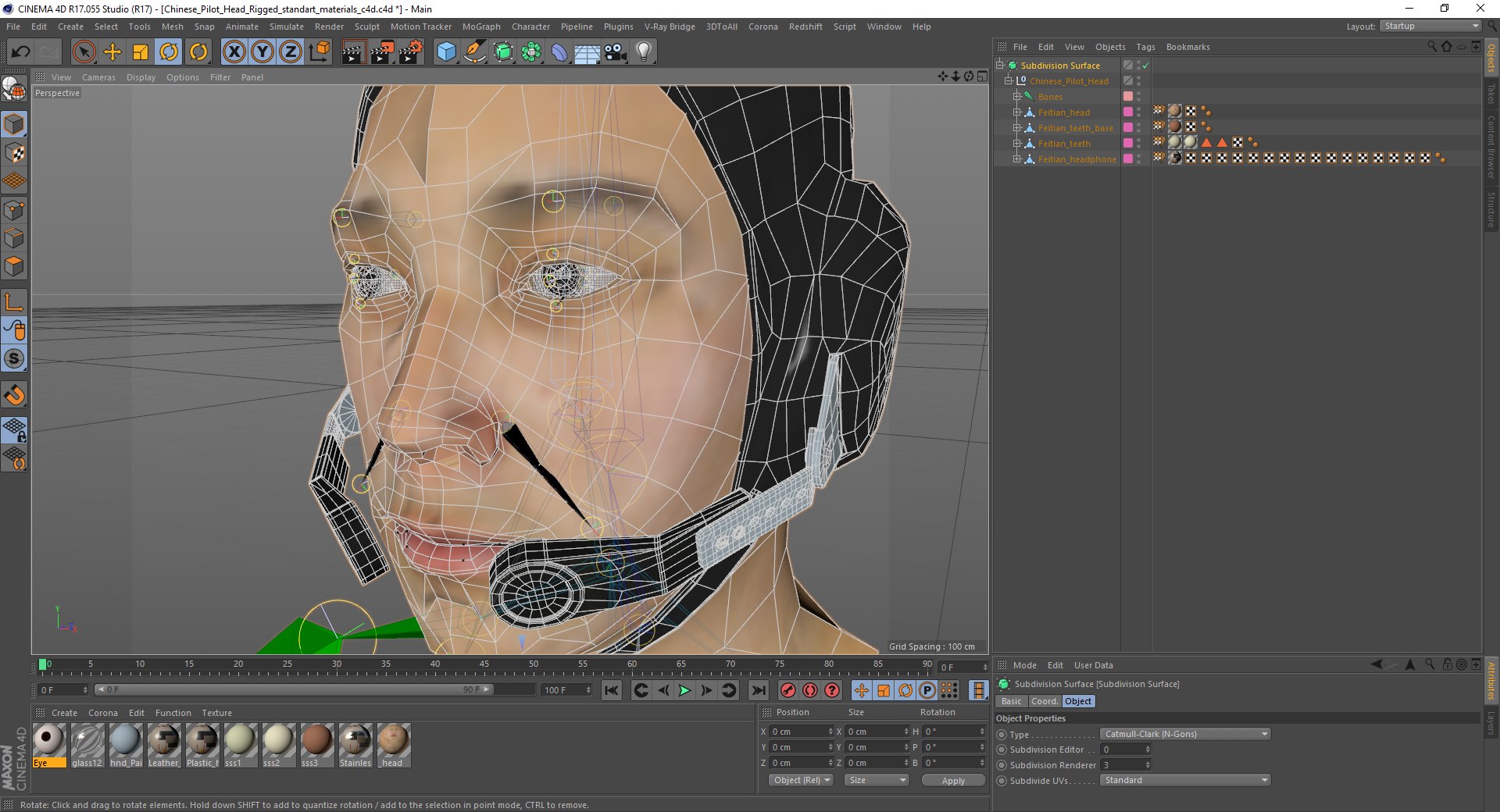 Pilot Heads Rigged 3D Model - TurboSquid 1583216