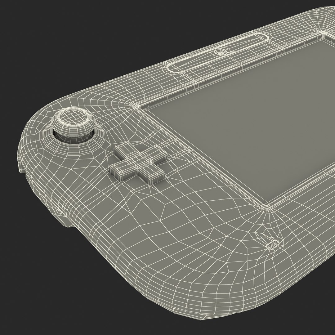 3d model nintendo wii u controller